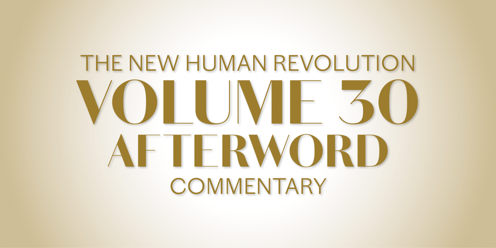 Volume 30—Afterword - World Tribune